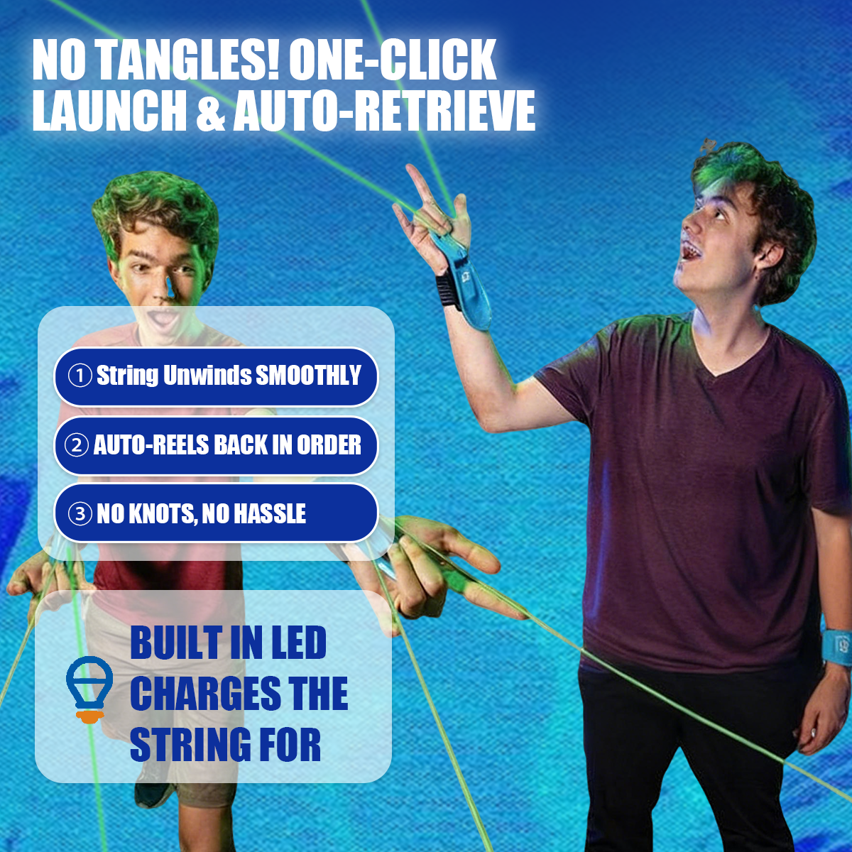 World's First String Launching Webshooter that Glows-In-the-Dark – Lazzda
