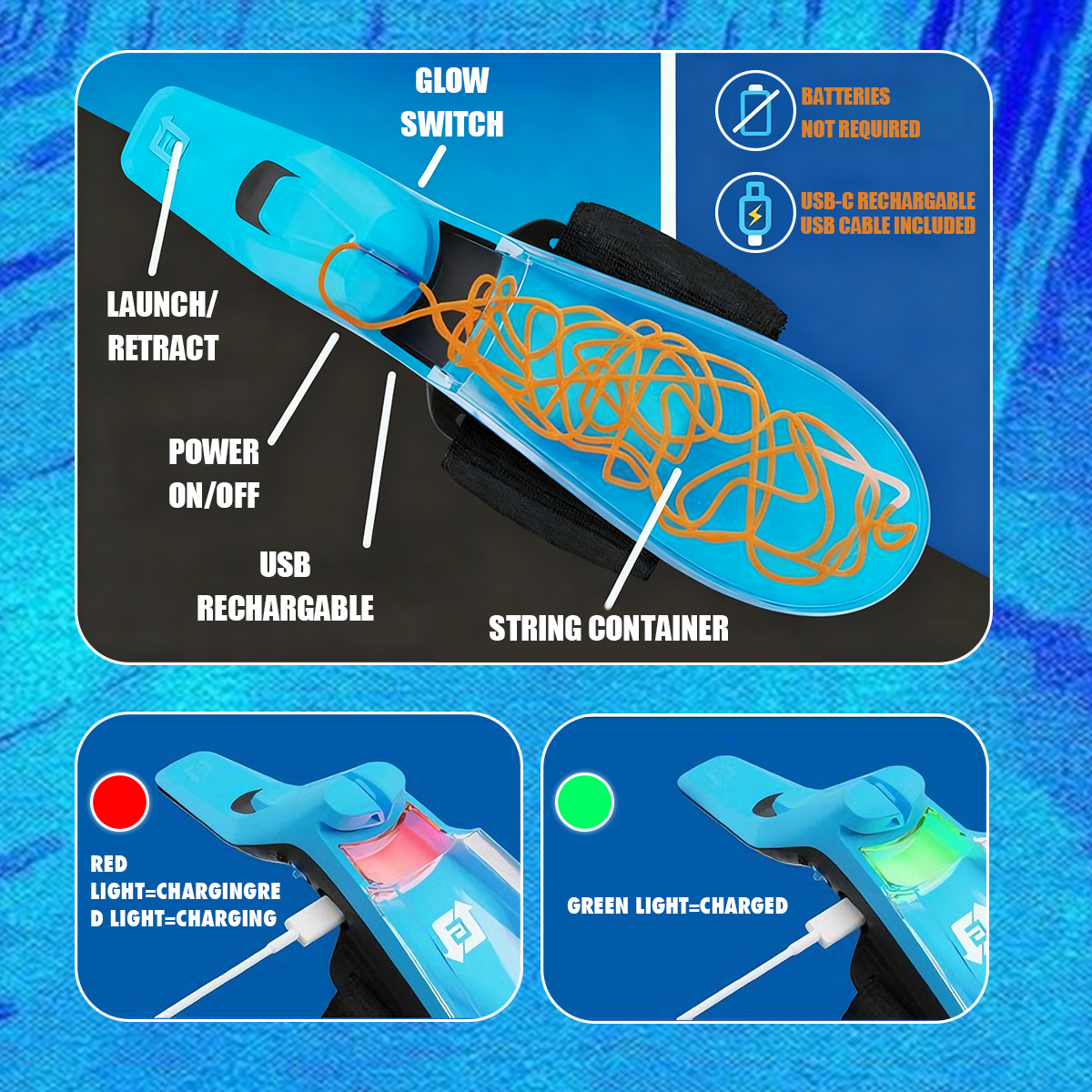 World's First String Launching Webshooter that Glows-In-the-Dark – Lazzda